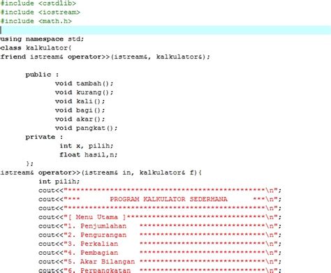Tutorial Contoh Program Kalkulator Sederhana Dasar C Belajar 165600
