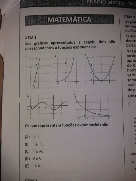 Dos Gráficos Apresentados A Seguir Dois São Correspondentes A Funções