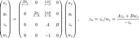 opengl projection matrix 南风知我yi