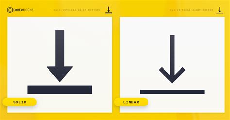vertical align bottom icon · svg png javascript and webfont · coreui icons