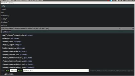 how to open laravel env file with vim ctrlp plugin