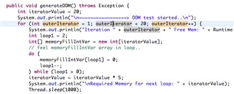 how to generate out of memory oom in java programatically creative