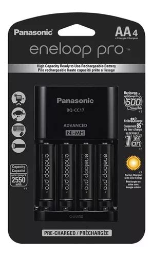 Panasonic Carregador 4 Pilhas Recarregável Eneloop Pro A A Frete Grátis