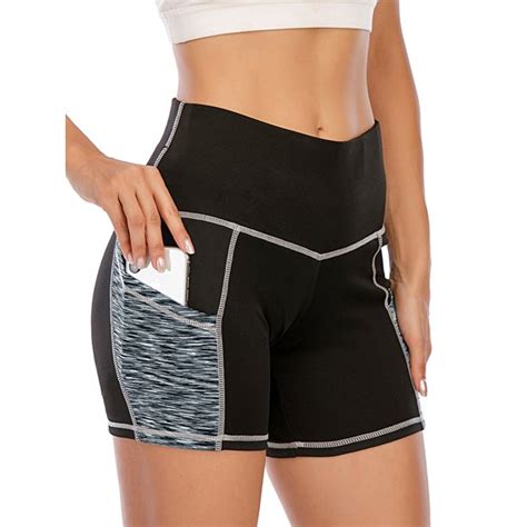 Youloveit Yoga Shorts Tummy Control Workout Yoga Shorts Athletic Active