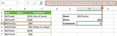 how to make vlookup case sensitive in excel formula examples
