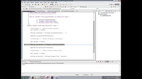 convert int to string in java youtube