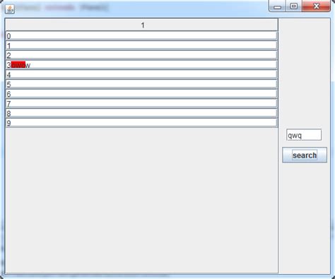 java highlighting the text of a jtable cell stack overflow