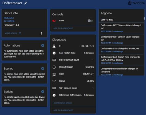 tasmota device not showing a tasmota switch no relay in the