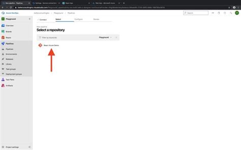 how to deploy a react app to azure using devops pipelines sharepoint
