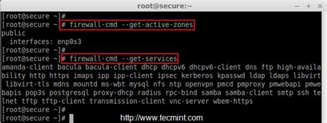 useful firewalld rules to configure and manage firewall in linux