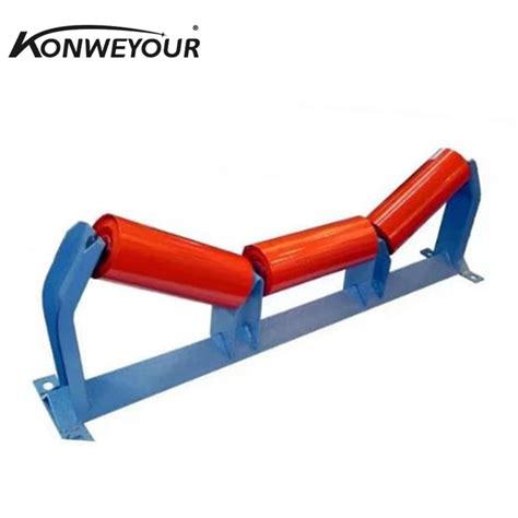Heavy Duty Belt Conveyor Troughing Idler For Industry Concrete Batching