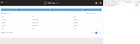 update warning on datatable material design for bootstrap