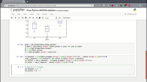 tutorial pure python anova using scipy to get p values youtube my xxx