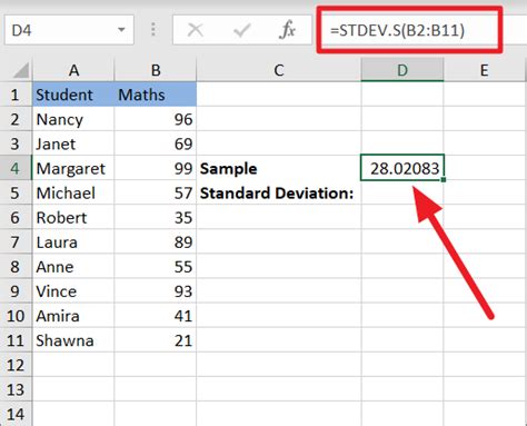 How To Calculate Standard Deviation In Excel