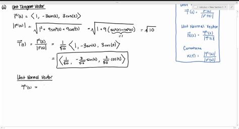 Solved Let R T Find A The Unit Tangent Vector T T B The Unit