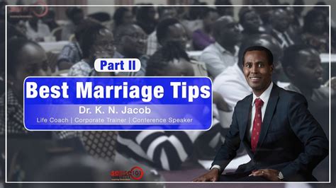 Best Marriage Tips Part Ii Dr K N Jacob Youtube
