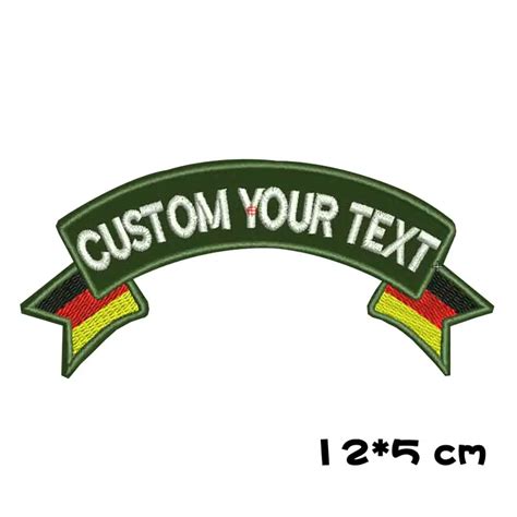 Parches Personalizados Con Nombre De La Bandera De Alemania Gancho Para