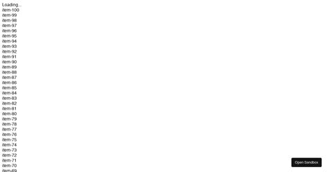 react infinite scroll loader y forked codesandbox