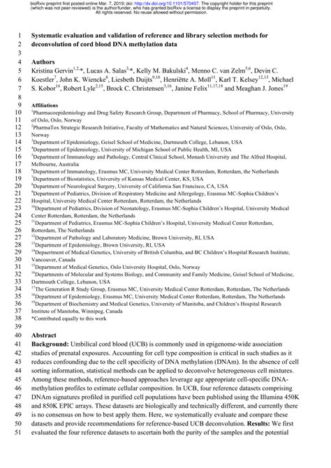 Pdf Systematic Evaluation And Validation Of Reference And Library