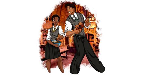 Tiana And Prince Naveen Disney Harry Potter Fan Art Popsugar Love