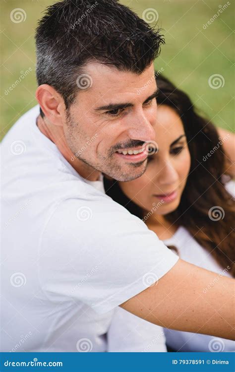 Affectionate Loving Couple Portrait Stock Image Image Of Outdoor