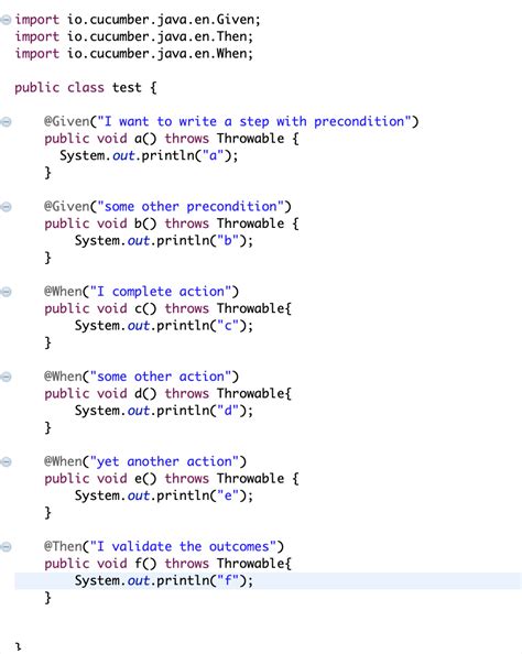 not able to navigate from feature file step to stepdefination · issue
