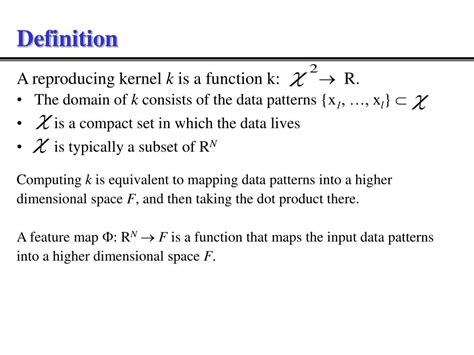 ppt input space versus feature space in kernel based methods