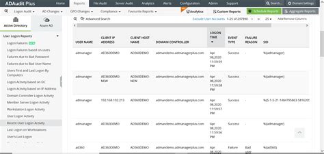 how to check windows event logs manageengine adaudit plus