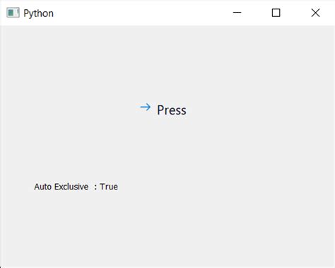 pyqt5 qcommandlinkbutton getting auto exclusive property geeksforgeeks