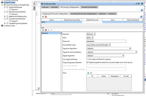 sending requests to java web service in wcf with ws security
