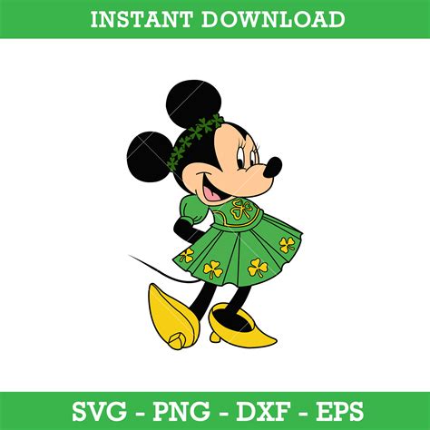 Minnie St Patricks Day Svg Minnie Mouse Lucky Svg Saint P Inspire