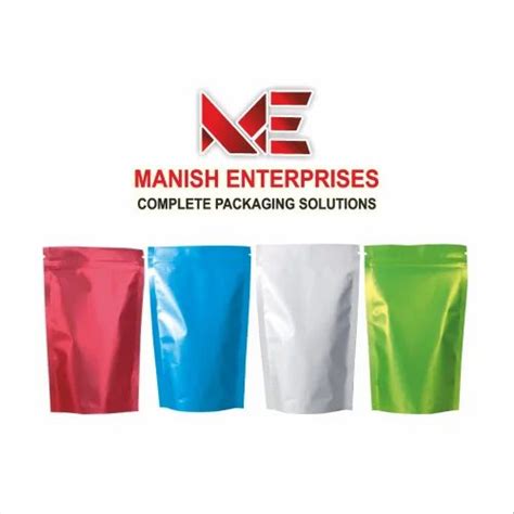 Matte Colored Zipper Stand Up Pouches At Rs 3 84 Piece Stand Up Pouch