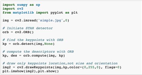 python 3 x how should i use opencv 3 1 orb in python3 stack overflow
