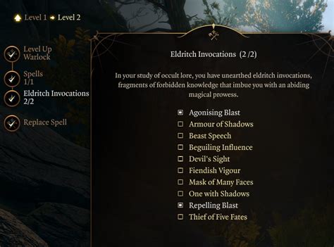 Baldurs Gate 3 Warlock Level 2 Progression Deltias Gaming