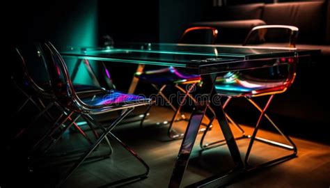 The Elegant Bar Lighting Equipment Illuminated The Modern Nightclub