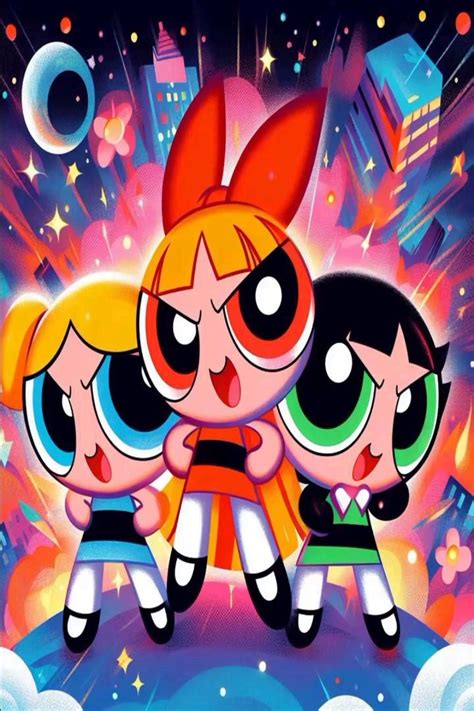 Powerpuff Girls Sugar Spice And Everything Nice Wallpaper Glitter