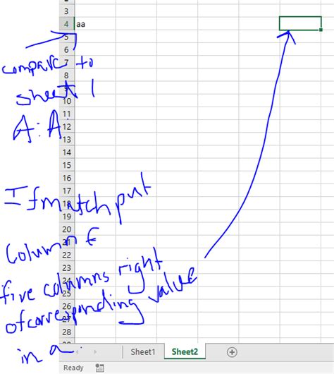 excel compare cells then output based on value stack