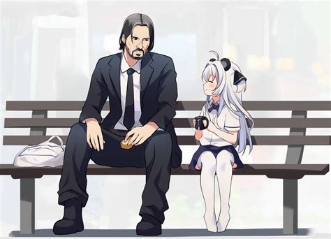 Keanu Reeves Chiwa And John Wick John Wick And 1 More Drawn By