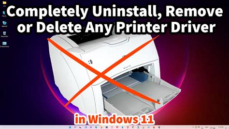How To Completely Uninstall Remove Or Delete Any Printer Driver In
