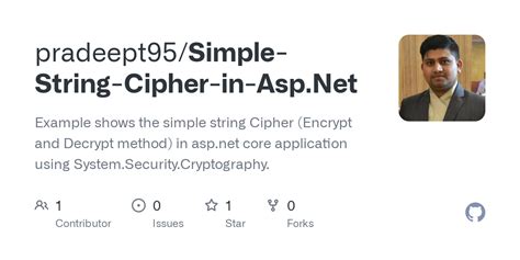 Github Pradeept95 Simple String Cipher In Asp Net Example Shows The