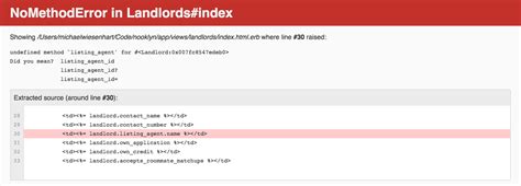 postgresql nomethoderror undefined method pulling a name out of