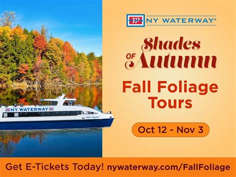 Ny Waterways Shades Of Autumn Tours Are Back New York City Ny Patch