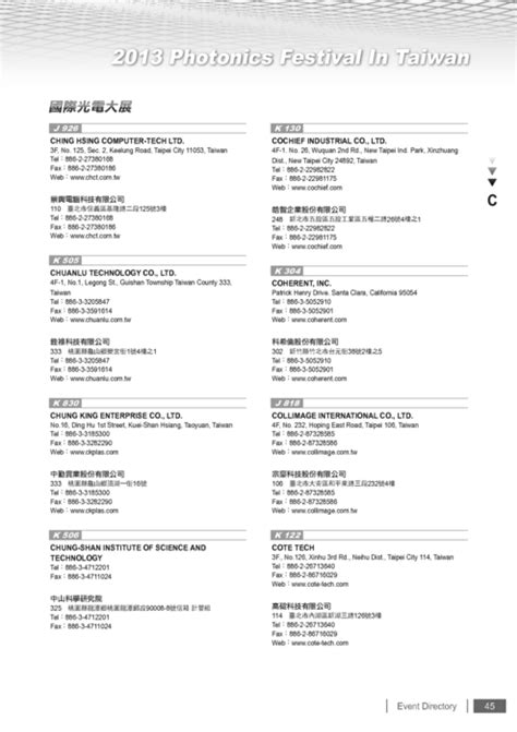 tw books pida 3 台北國際光電週2012參展名錄