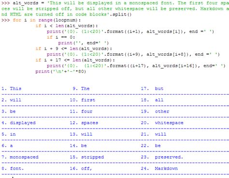 python right to left and left to right printed nicely stack overflow