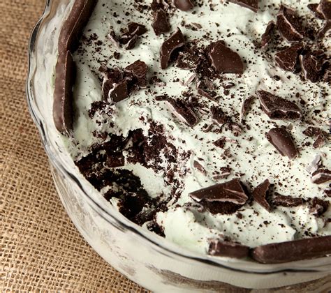 Dark Chocolate Mint Trifle Brownie Bites Blog