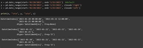 pandas date range return a fixed frequency datetimeindex askpython