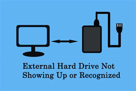 fix external hard drive not showing up or recognized