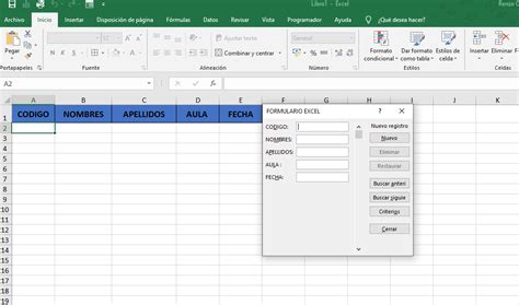 hablamos excel crear formulario en microsoft excel sin usar código en vba