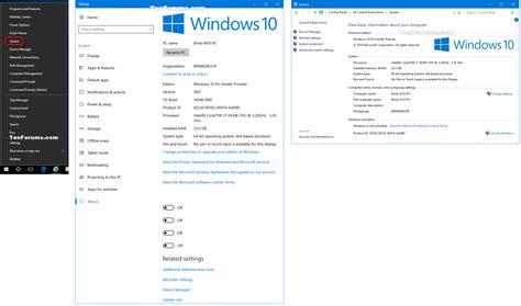 Open System From Win X To Control Panel Or Settings In Windows 10