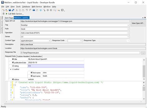 web service test client
